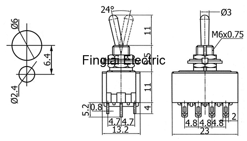 MTS-403 toggle switch