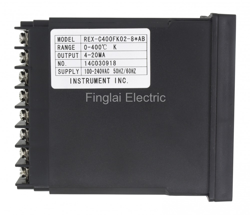 REX-C400 48*96mm AC 220V 4-20mA main output 2 alarm contact output and thermocouple or RTD input ...