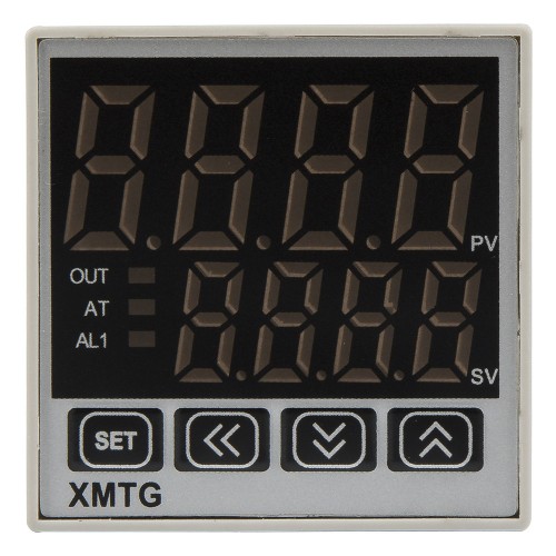 XMTG-7711 48*48mm 220VAC SCR main output 1 alarm contact output and PT100 input digital ...