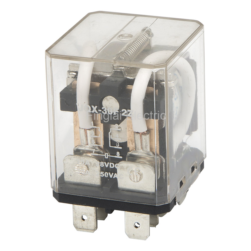 JQX-30F AC 220V 30A DPDT silver alloy contact high power relay