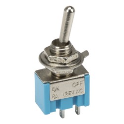 6mm MTS-1 series toggle switch with φ6 mm perforate dimensions