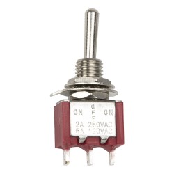 6mm MTS-1 series toggle switch with φ6 mm perforate dimensions